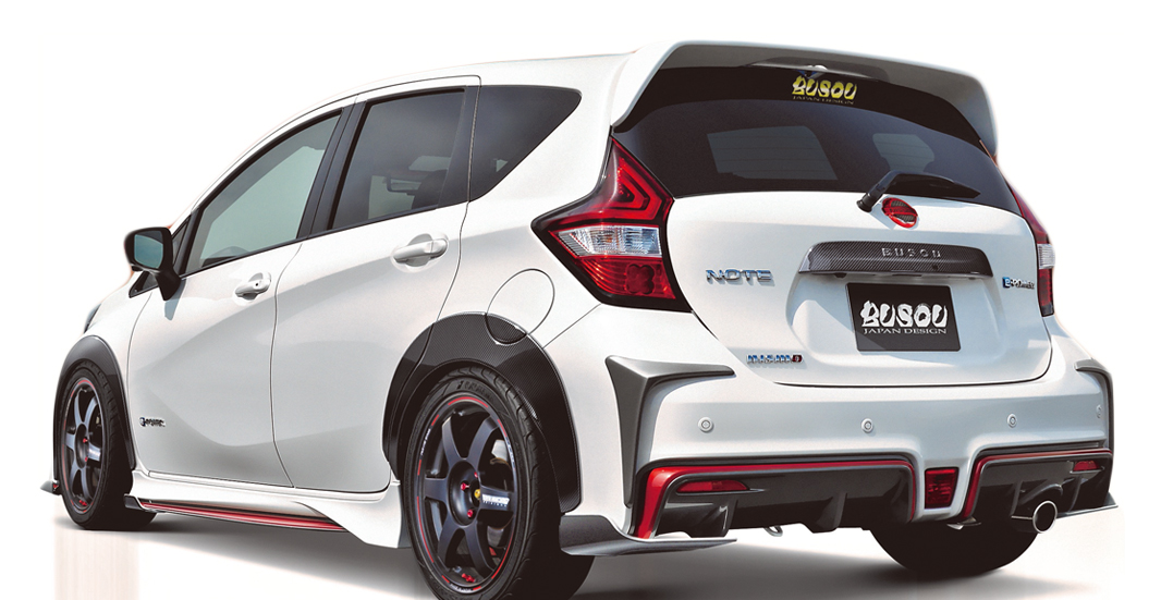 日産ノート[ NOTE ) ニスモ[ NISMO )専用エアロパーツ販売| BUSOU(ブソウ)